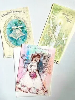 Vintage | Party Supplies | Vintage Wedding Cards Anniversary Cards In ...